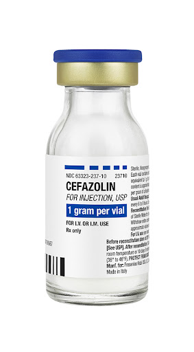 Cefazolin Vial 1GM 25 single use vials Fresenius Kabi - Wall Medical