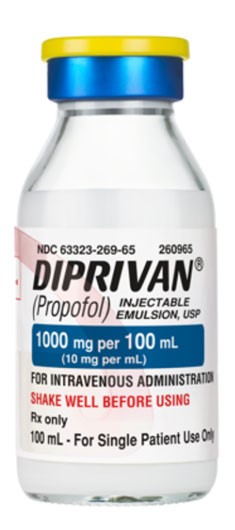 Diprivan 1% 10mg/mL 10-100mL Vials Fresenius Kabi - Wall Medical