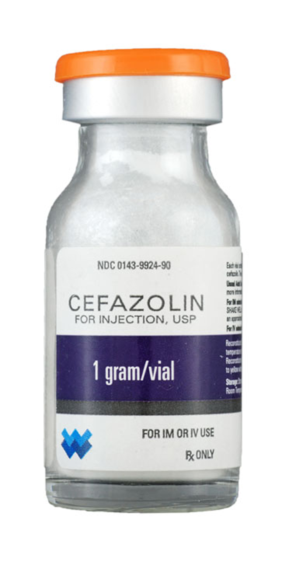 Cefazolin 1 Gram 25 Vials ..12 boxes in a case Hikma - Wall Medical