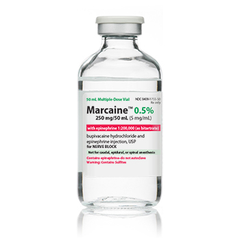 Marcaine 0.5% w/epi 50 mL vial Pfizer - Wall Medical
