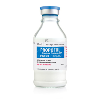 Propofol 100 mL vial 10/bx Pfizer - Wall Medical
