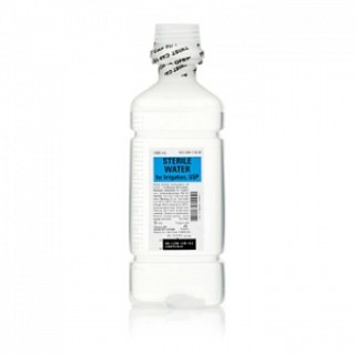 Sterile Water for Irrigation 1000 mL Bottle 12/Case (31 lbs) Pfizer ...