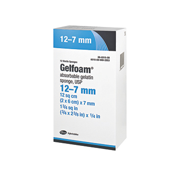 Gelfoam 12-7MM 12/bx Pfizer - Wall Medical