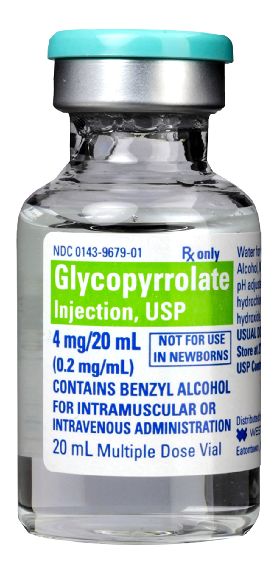 Glycopyrrolate 0.2mg/mL 10x20ML Vial Hikma - Wall Medical
